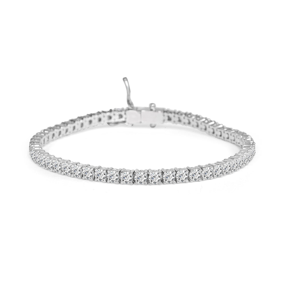 9k White Gold Tennis Bracelet – Diamonds International