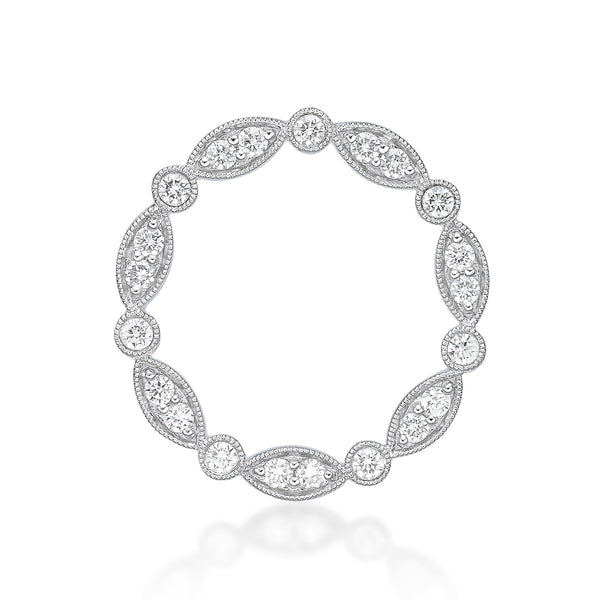 Round Brilliant Cut Diamond Circle Pendant – Diamonds International